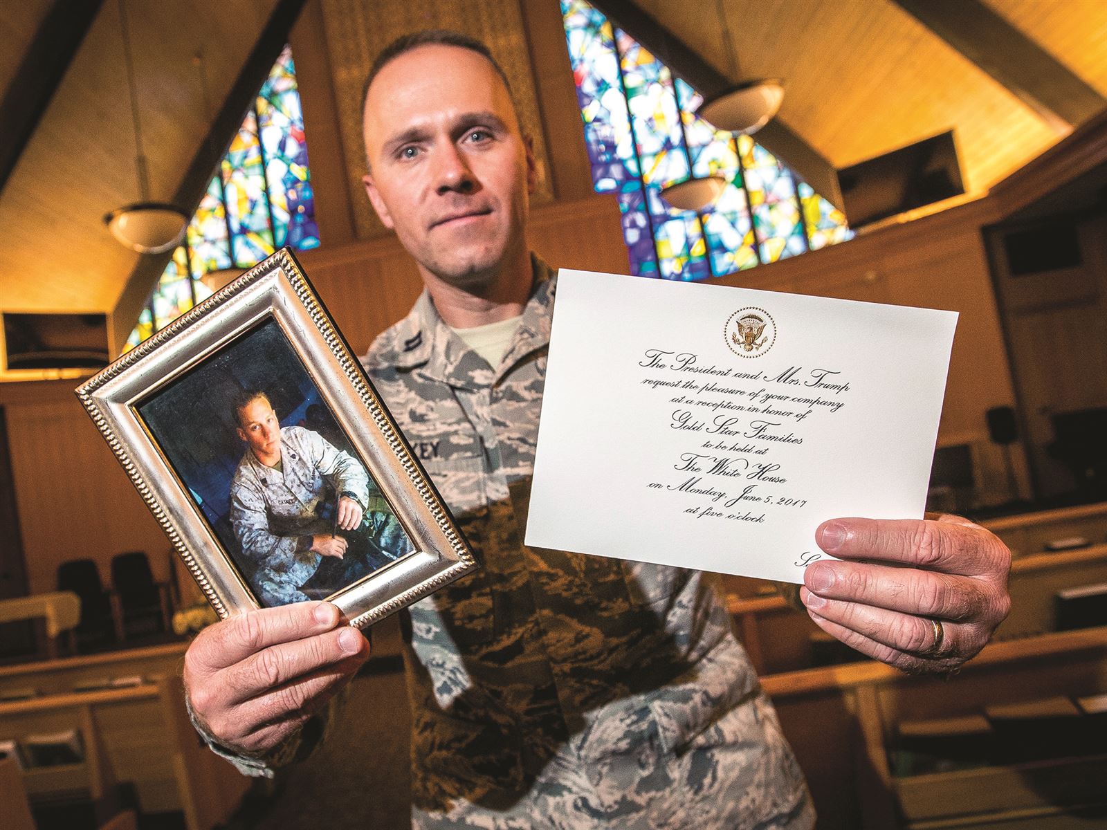 Hill chaplain meets U.S. President, honors brother – Hilltop Times