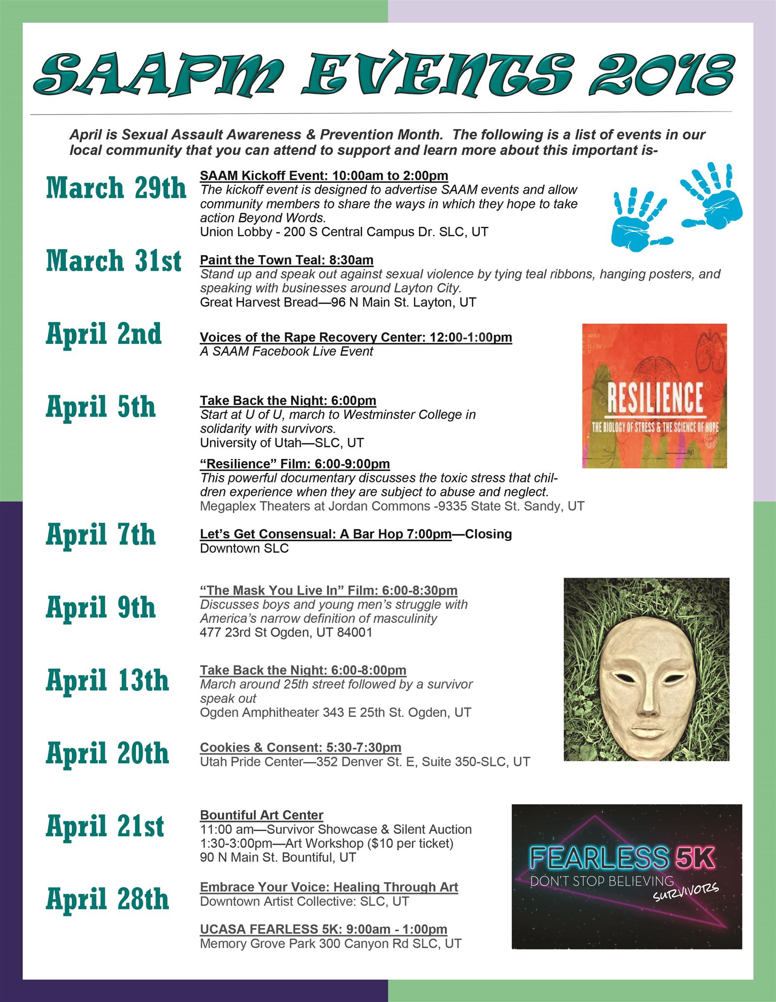 SAAPM Events 2018 – Hilltop Times